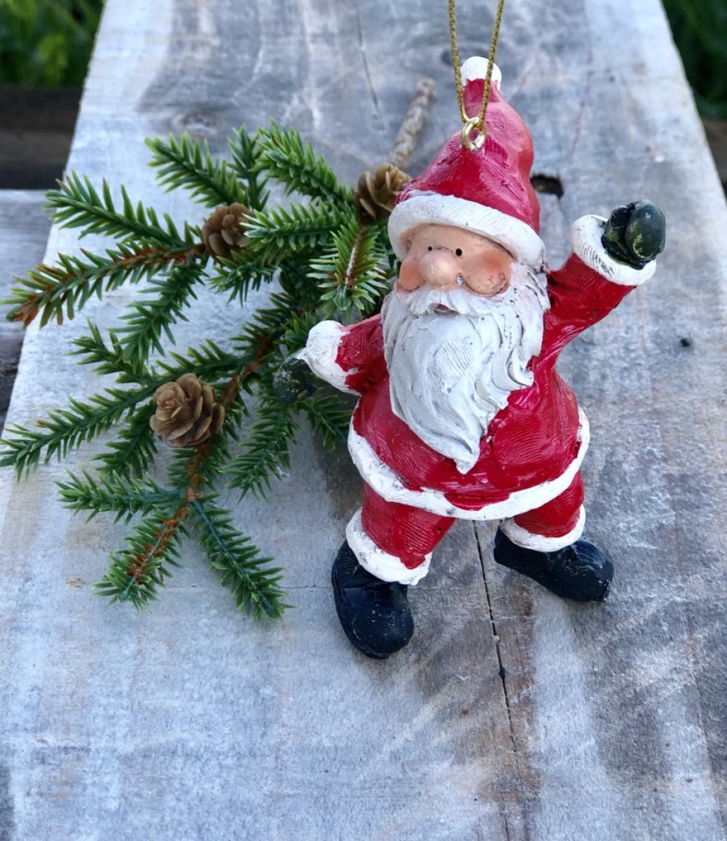 Tomte /jultomte att hänga - Den vita Julen - Glasverandan.se