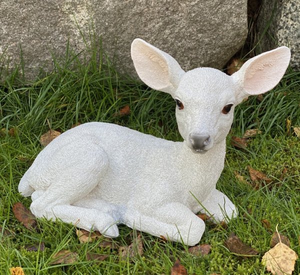 Vit vinter ren mamma & kalv att dekorera med
