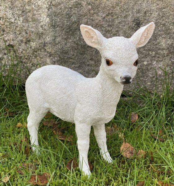 Vit vinter ren mamma & kalv att dekorera med